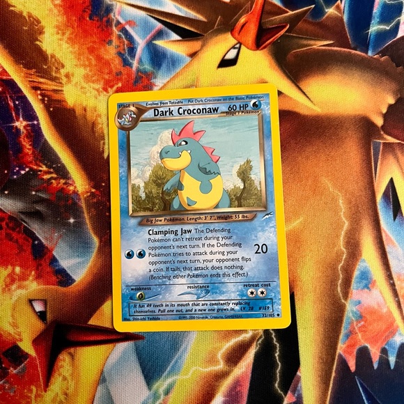 Pokemon | Other | Pokmon Dark Croconaw Neo Destiny Card | Poshmark